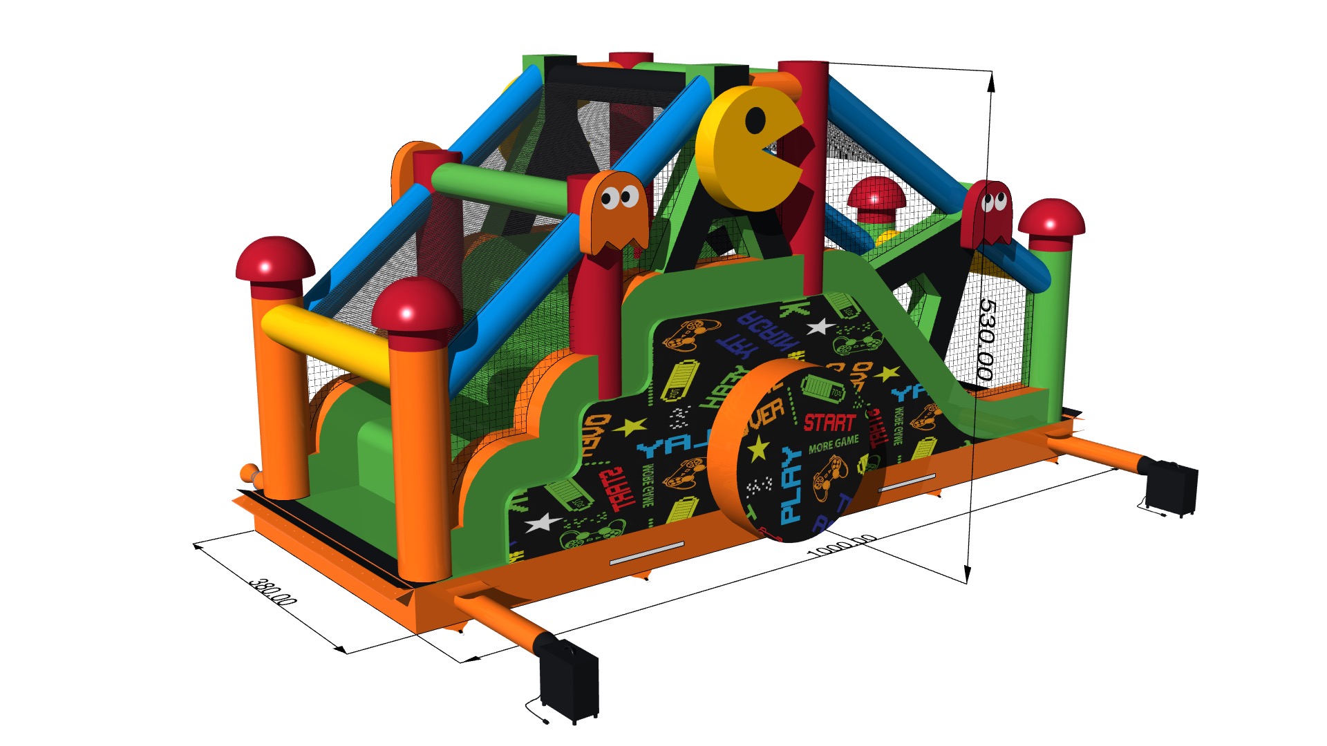 Arcade Big Log Slide | Take over your school